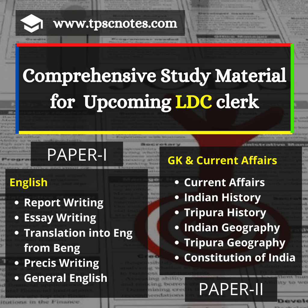 LDC - lower division clerk study notes